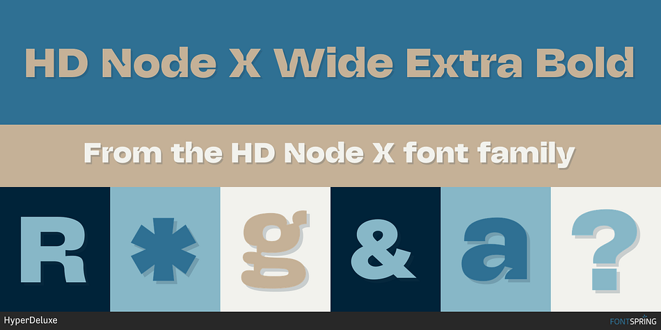 HD Node X Wide Extra Bold Font
