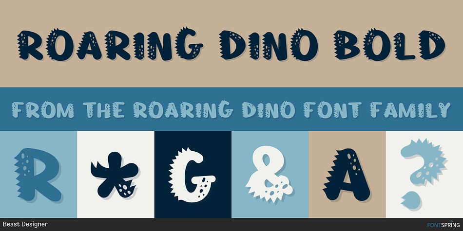 Roaring Dino Bold Font