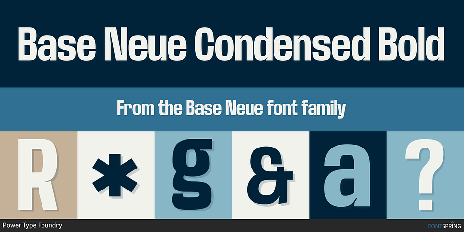 Base Neue Condensed Bold Font
