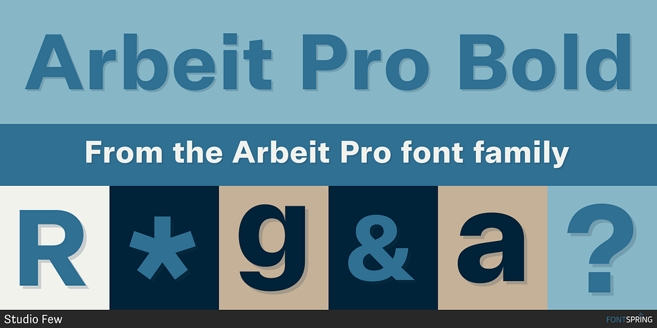 Arbeit Pro Bold Font