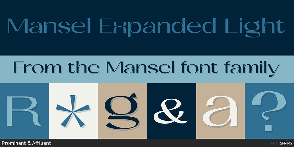 Mansel Expanded Light Font