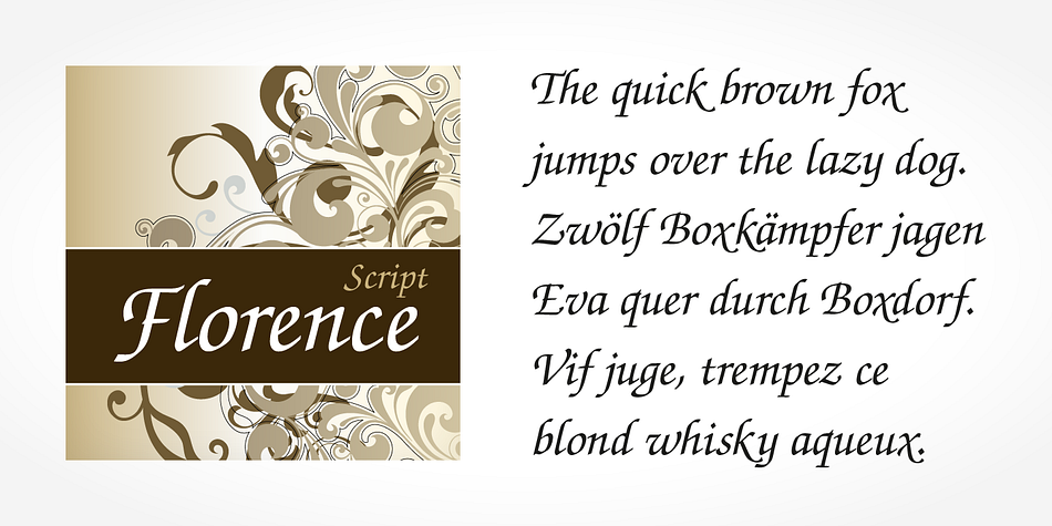 Florence Script Pro Font