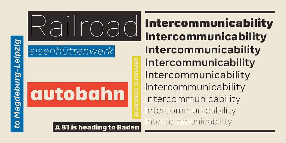 Bahn Font