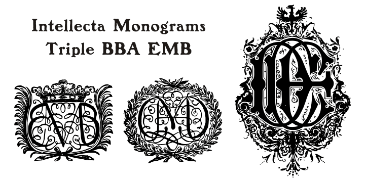 Intellecta Monograms Font