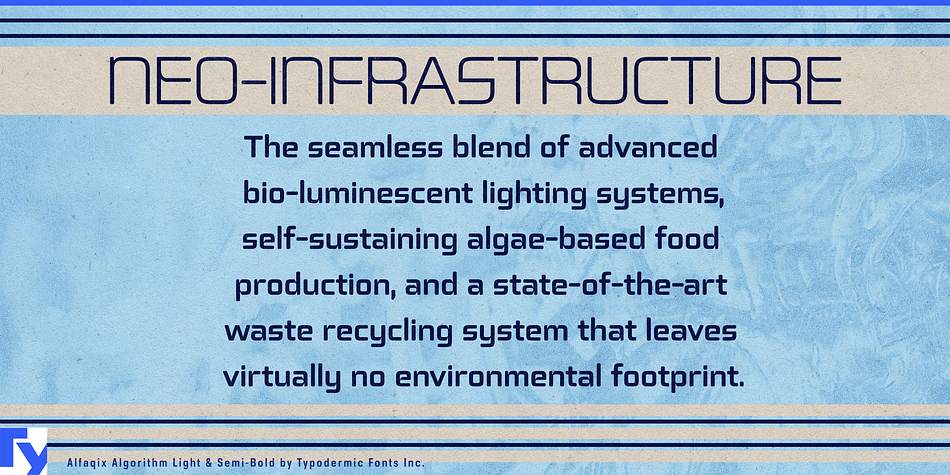 Alfaqix Algorithm Font