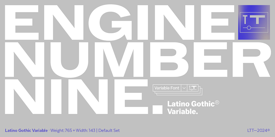 Latino Gothic Variable Font