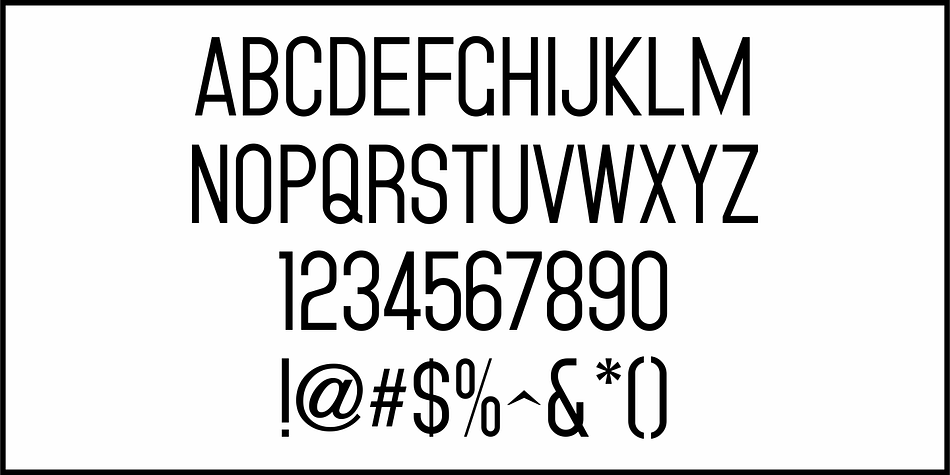 Facility Signage JNL Font