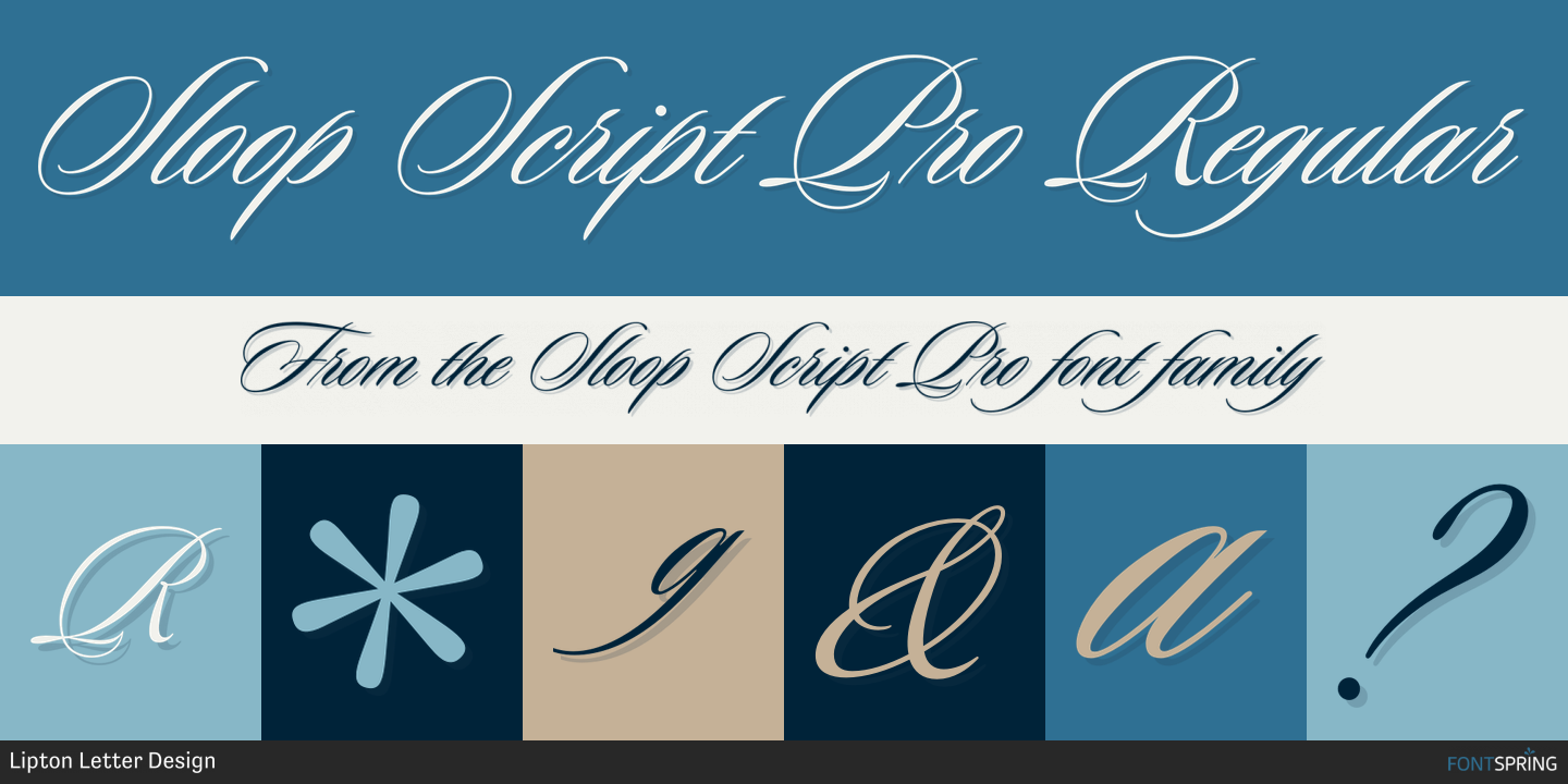 Fonts similar to Sloop Script Pro