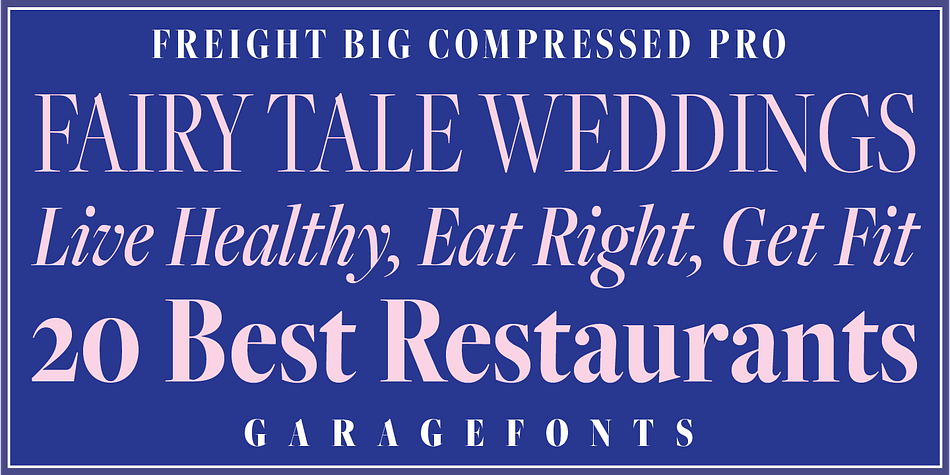 Freight Big Pro + Big Compressed Pro Font