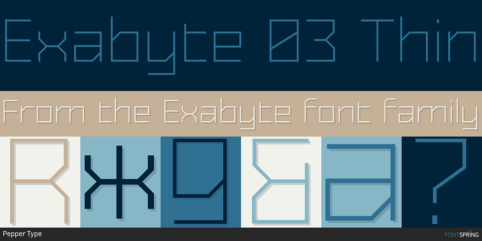 Exabyte 03 Thin Font