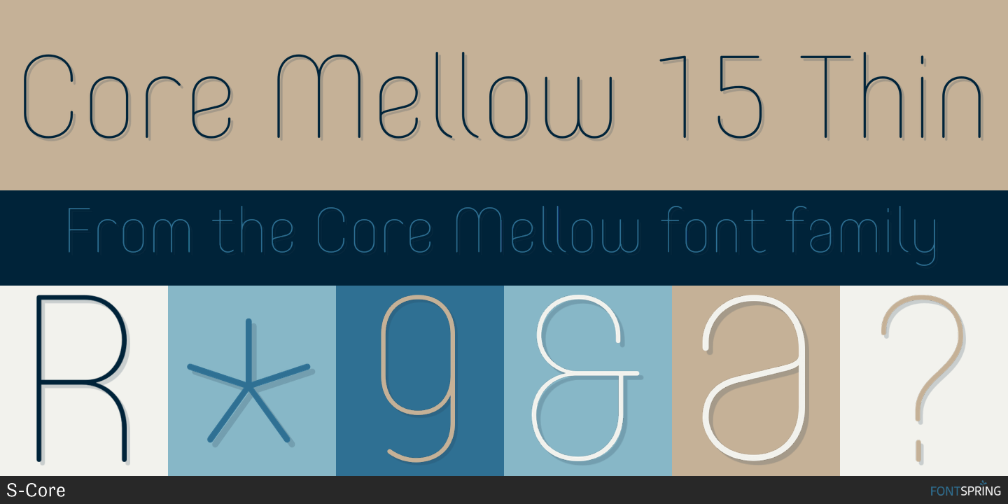 Fonts similar to Core Mellow