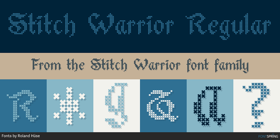 Stitch Warrior Regular Font
