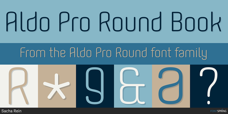 Aldo Pro Round Book Font