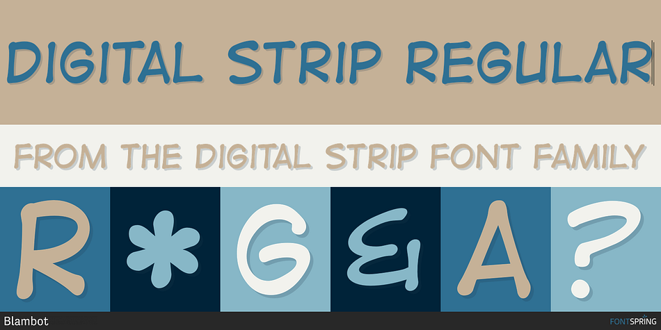 Digital Strip Font