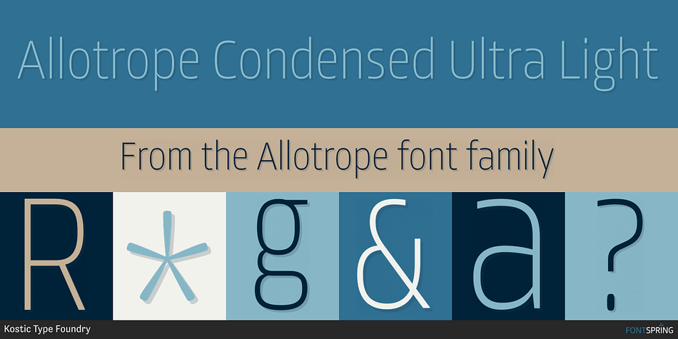 Allotrope Condensed Font