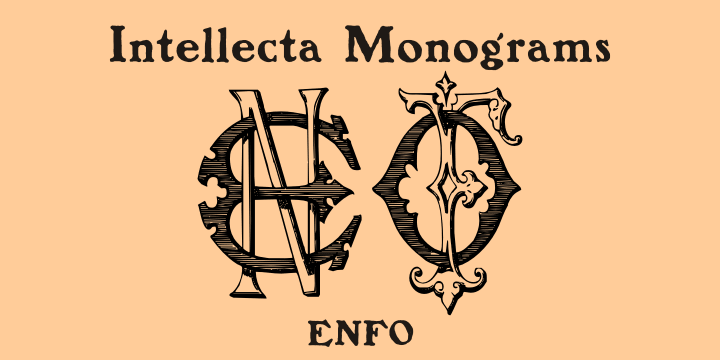 Intellecta Monograms Font