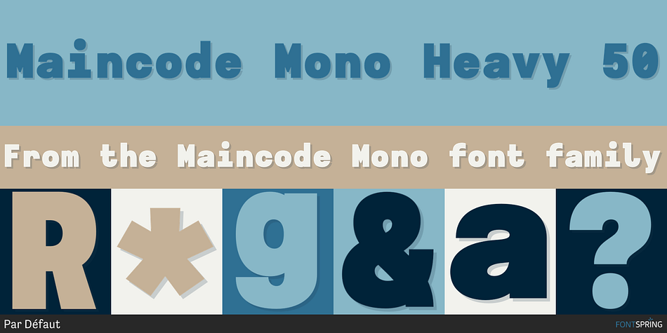Maincode Mono Heavy 50 Font