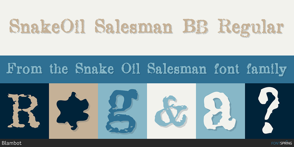 Snake Oil Salesman Font