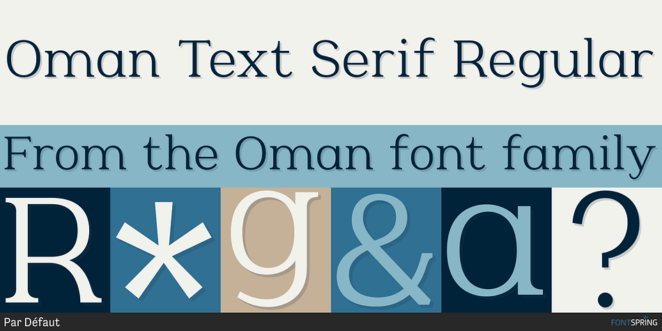 Oman Text Serif Regular Font