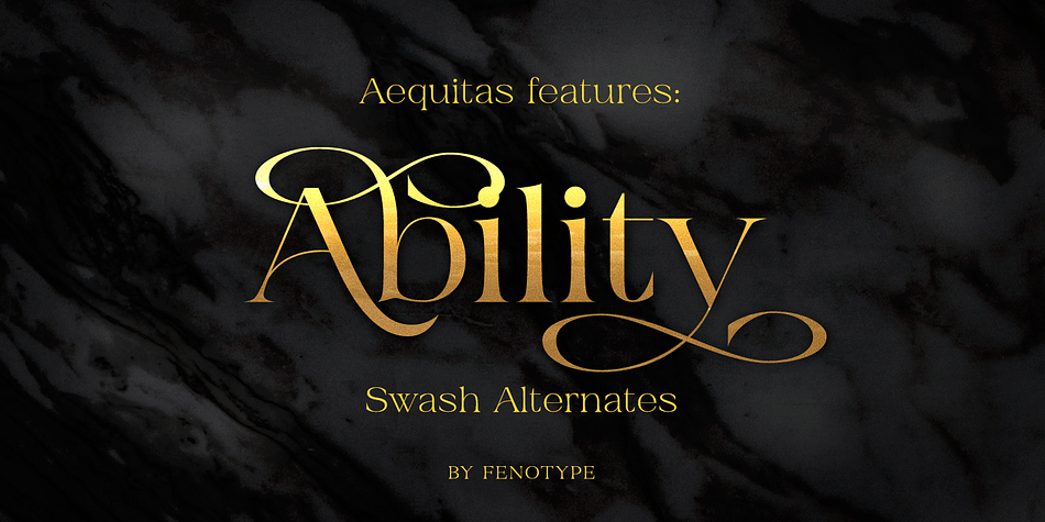 Aequitas Font