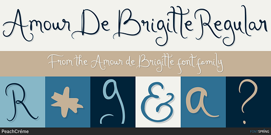 Fonts similar to Amour de Brigitte