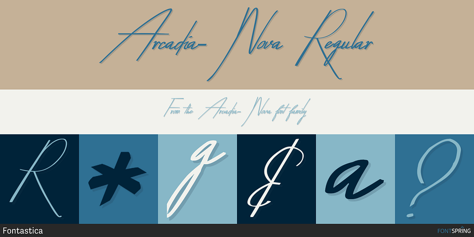 Arcadia-Nova Regular Font