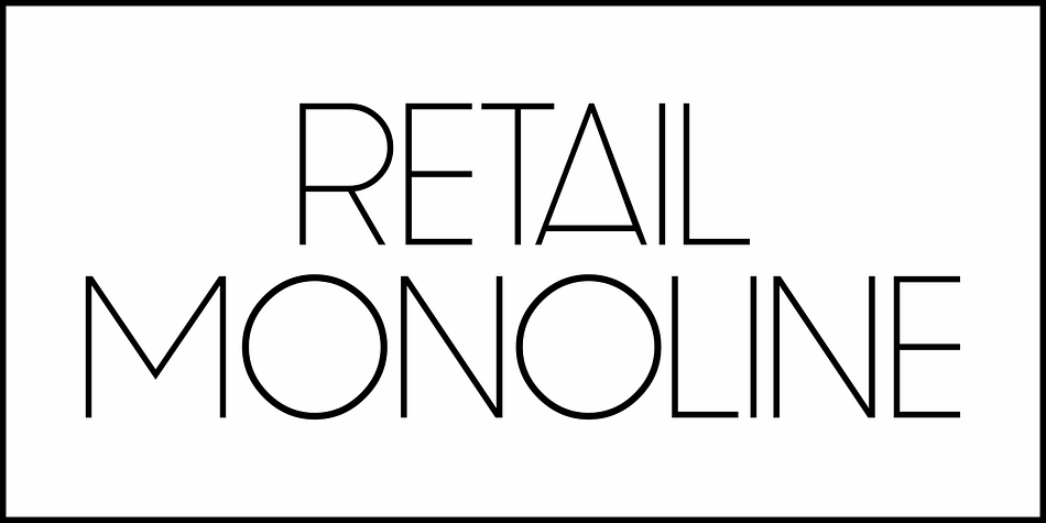 Retail Monoline JNL Font