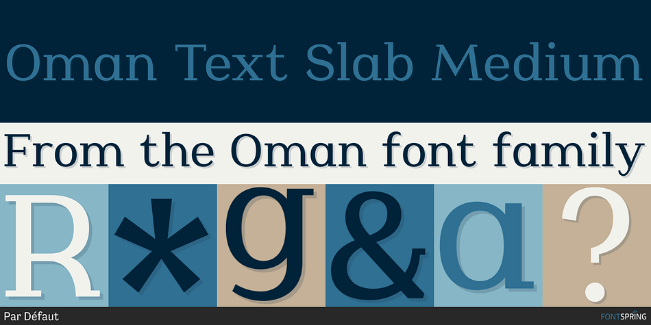 Oman Text Slab Medium Font