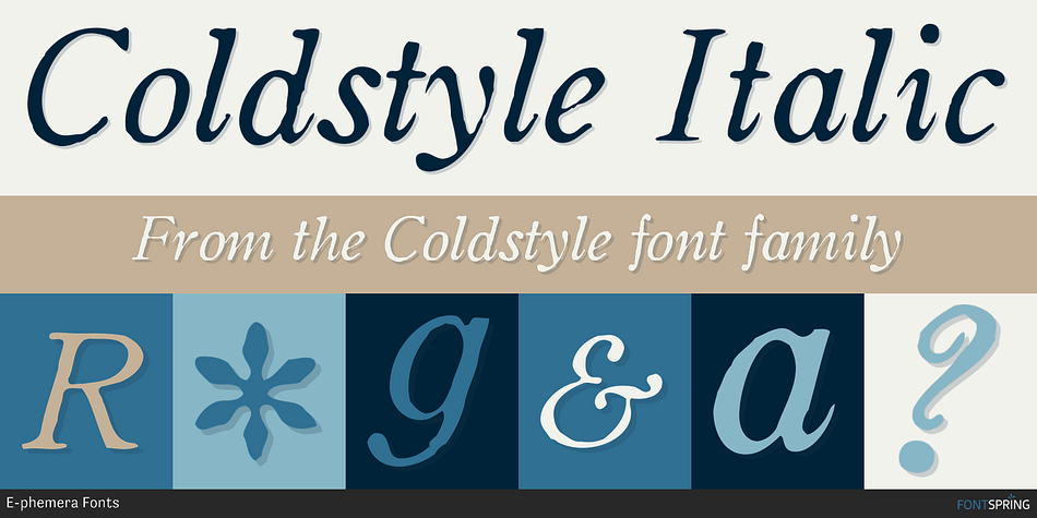 Coldstyle Font