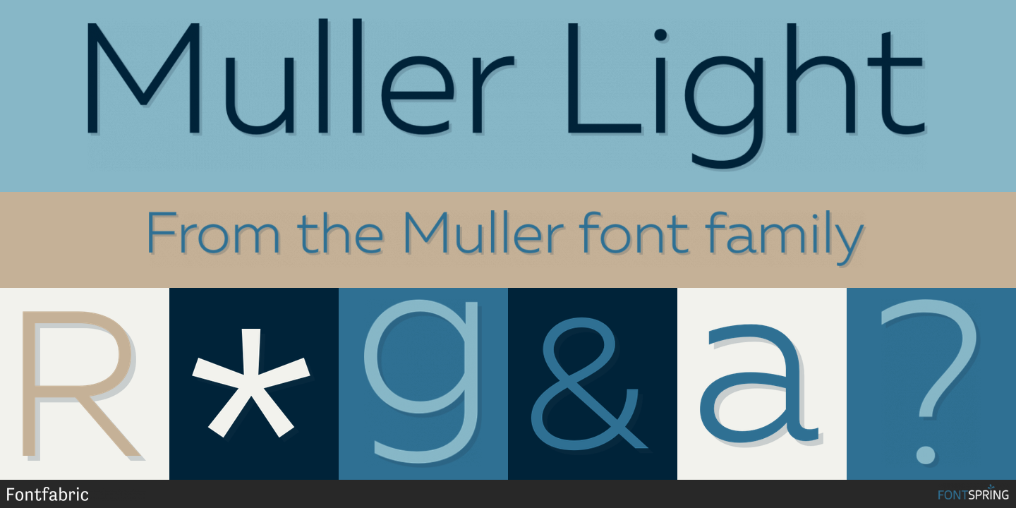 Muller Light & Medium Set Font