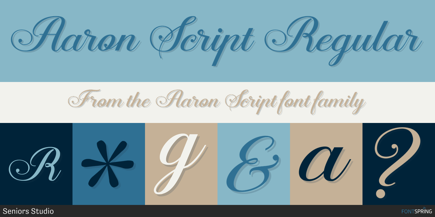 Fonts similar to Aaron Script