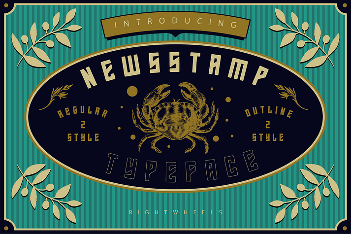 NEWSSTAMP Font