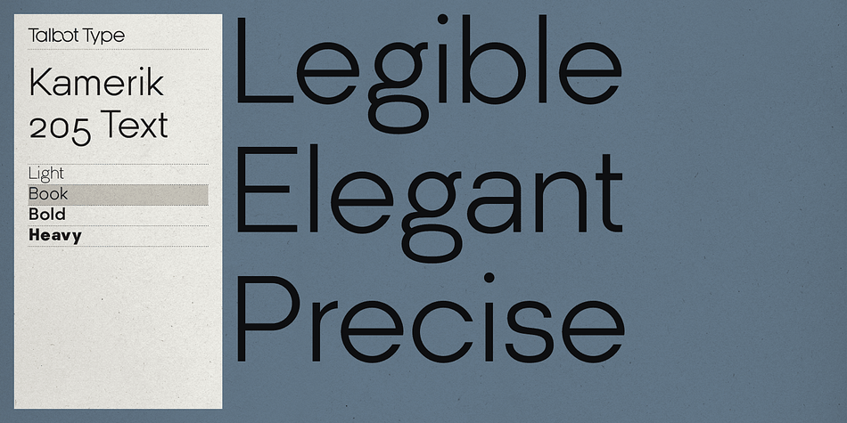 Kamerik 205 Text Font