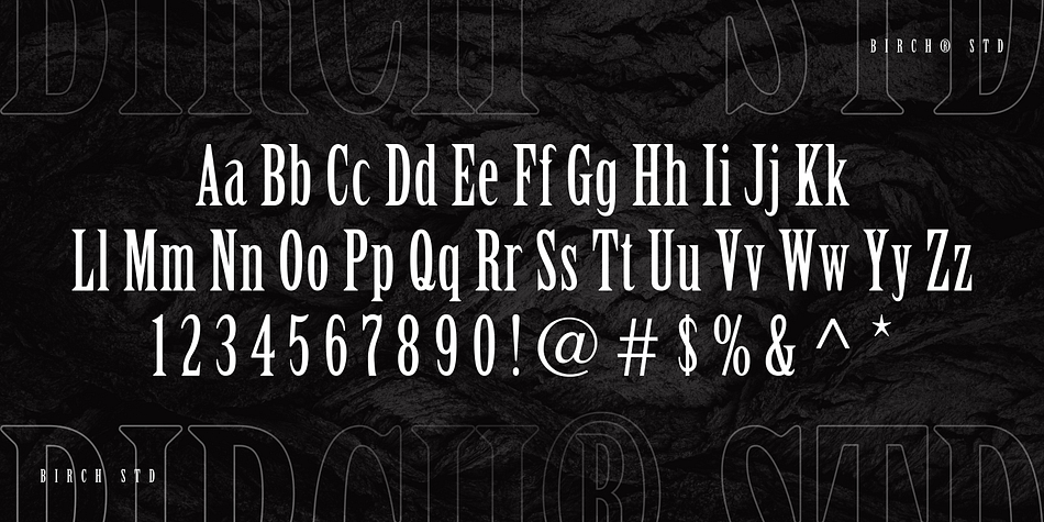 Birch® Std Font