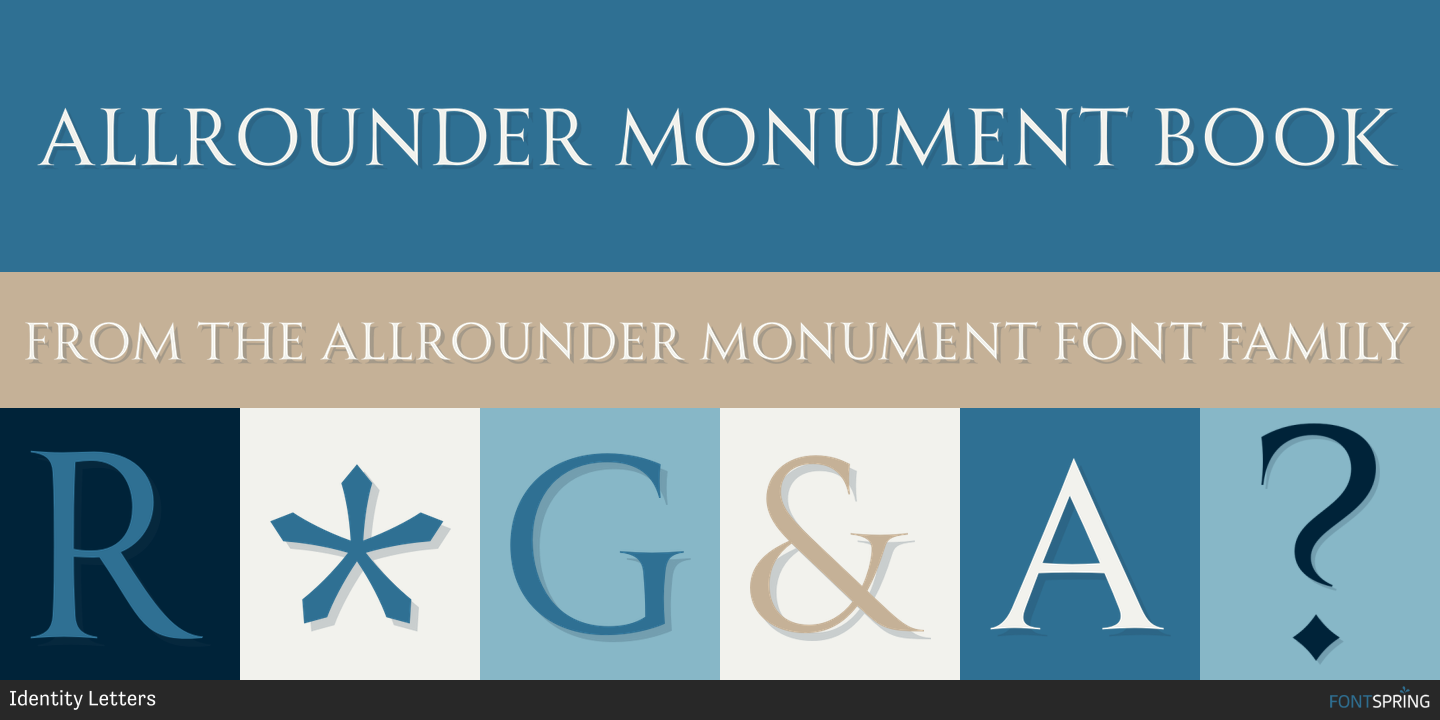 Fonts similar to Allrounder Monument