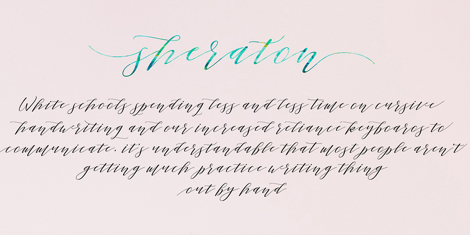 Sheraton Script Font