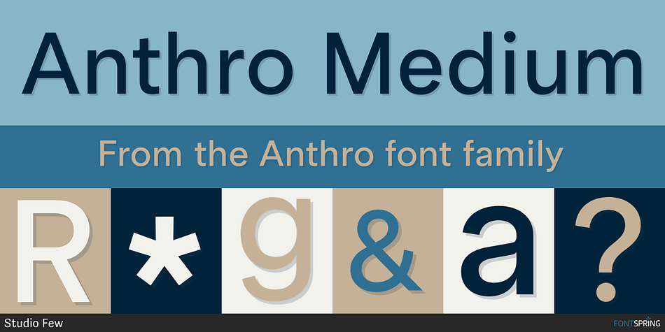 Anthro Medium Font
