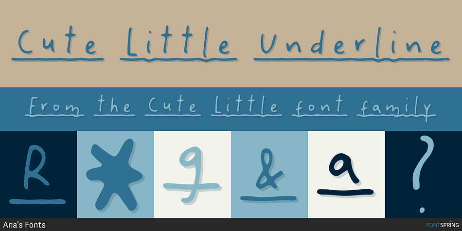 Cute Little Underline Font