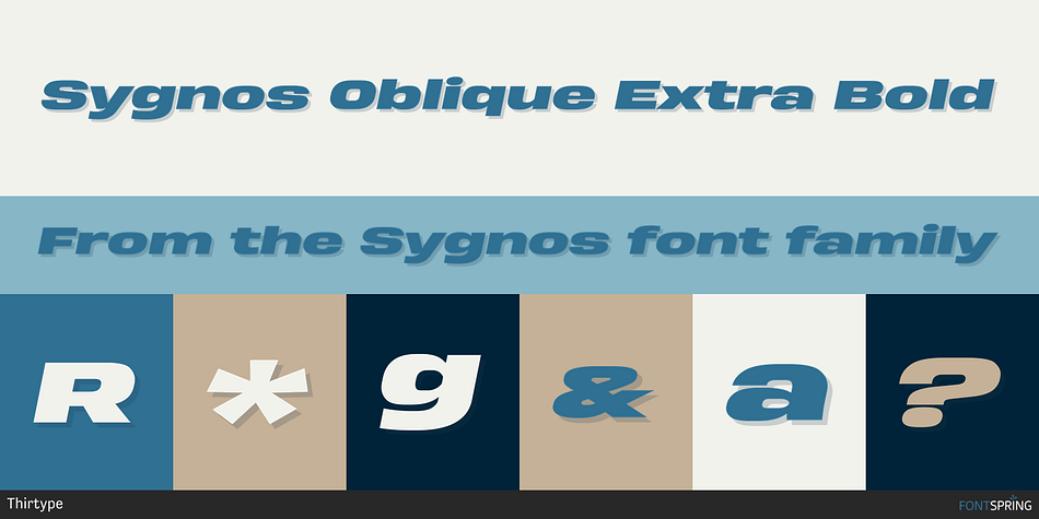 Sygnos Oblique Extra Bold Font