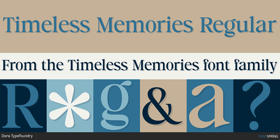 Timeless Memories Regular Font