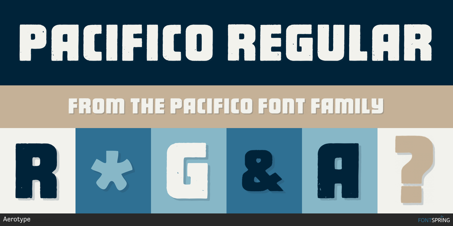 Fonts similar to Pacifico