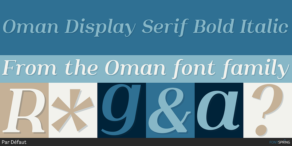 Oman Display Serif Bold Italic Font