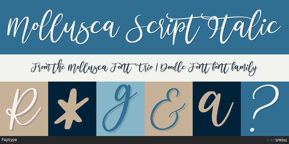 Mollusca Script Italic Font
