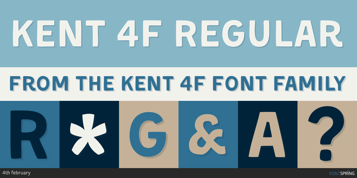 Kent 4F Solid Font