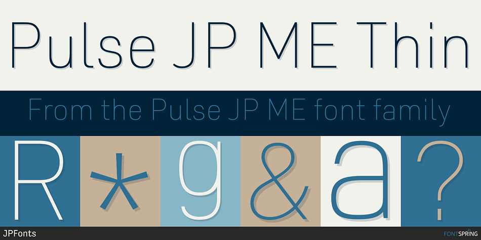 Pulse JP ME Thin Font