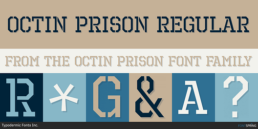 Fonts similar to Octin Prison