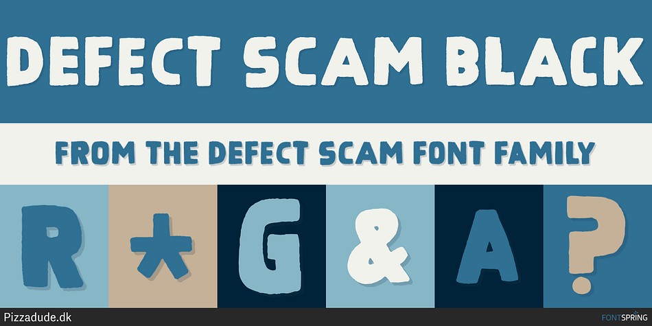 Defect Scam Black Font