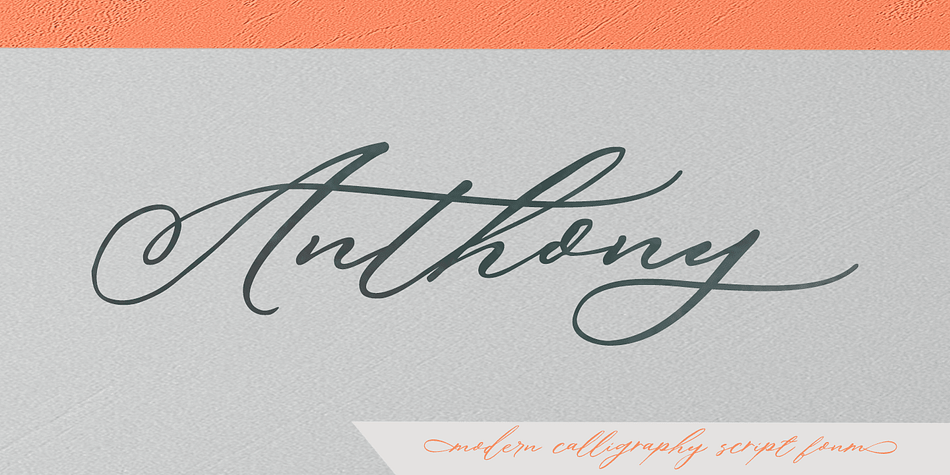Anthony script Font