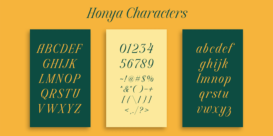 Honya Font