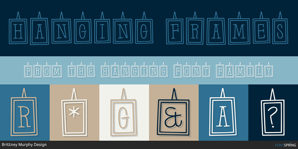 Hanging Frames Font